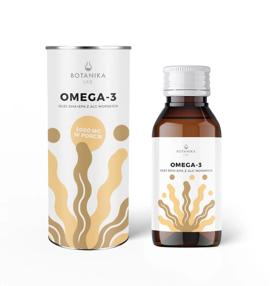 Olej z alg morskich z kwasami OMEGA-3 (DHA, EPA) 150 ml - sklep ze zdrową żywnością MONCANA